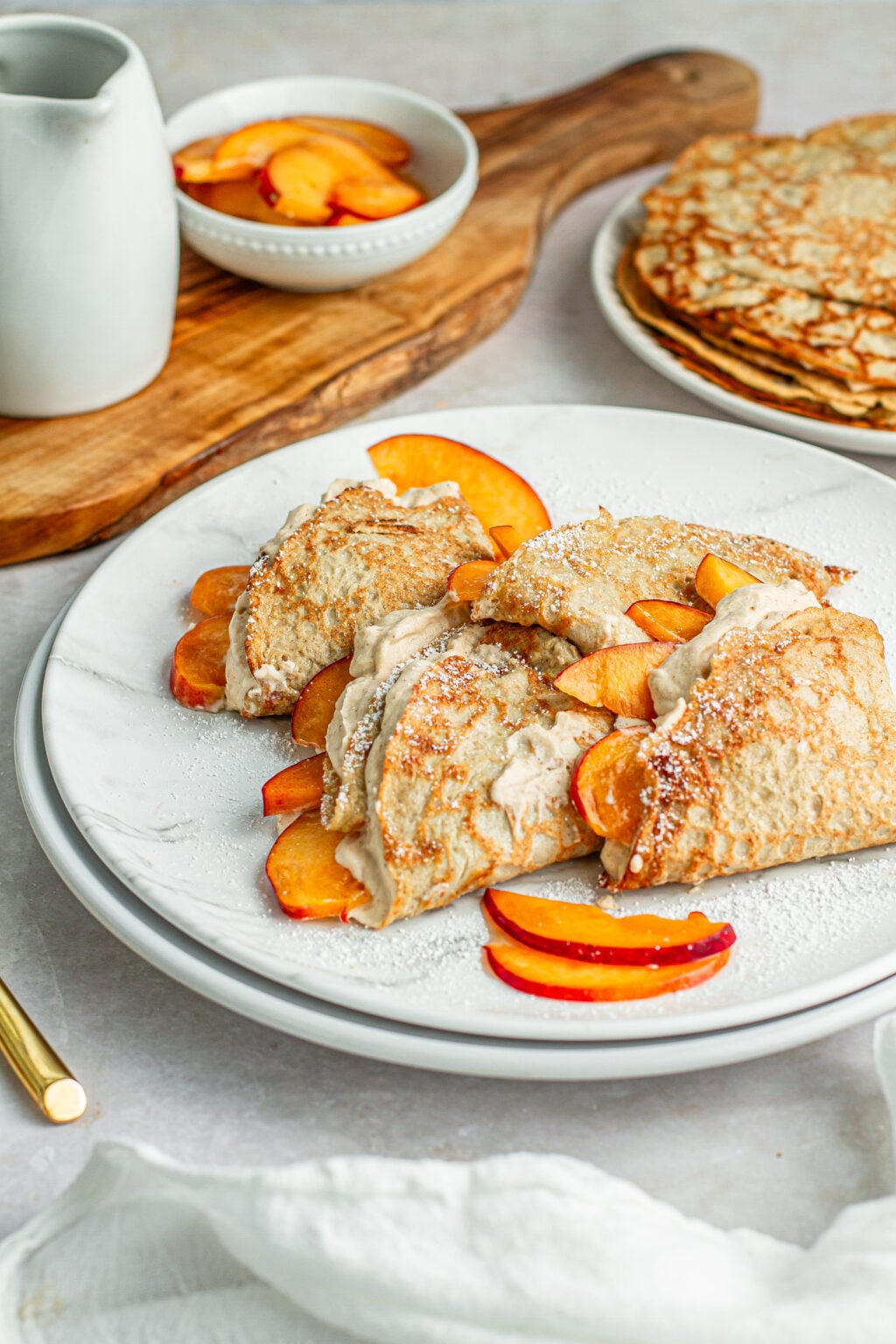 Brown Sugar & Maple Oatmeal Crepes | Meiko and The Dish