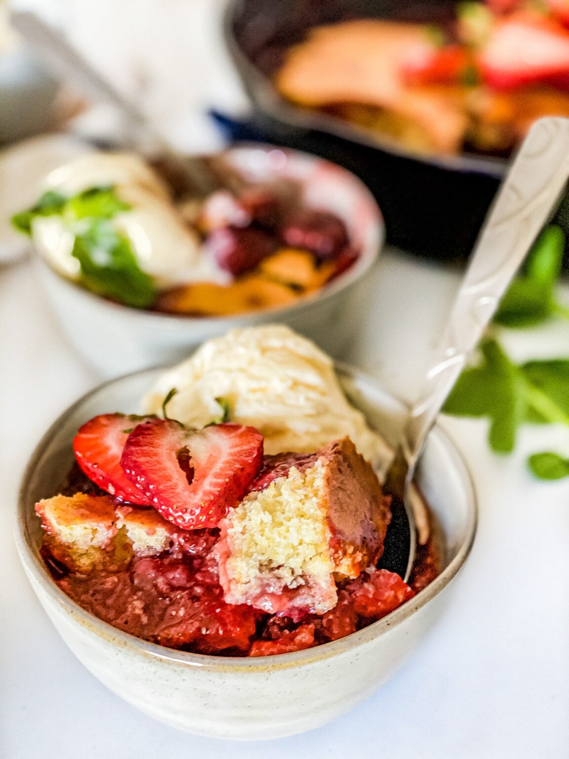Strawberry Cornbread Skillet Cobbler + Juneteenth Takeover